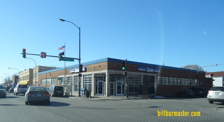 Looking at the Cragin post office. (March, 2015)