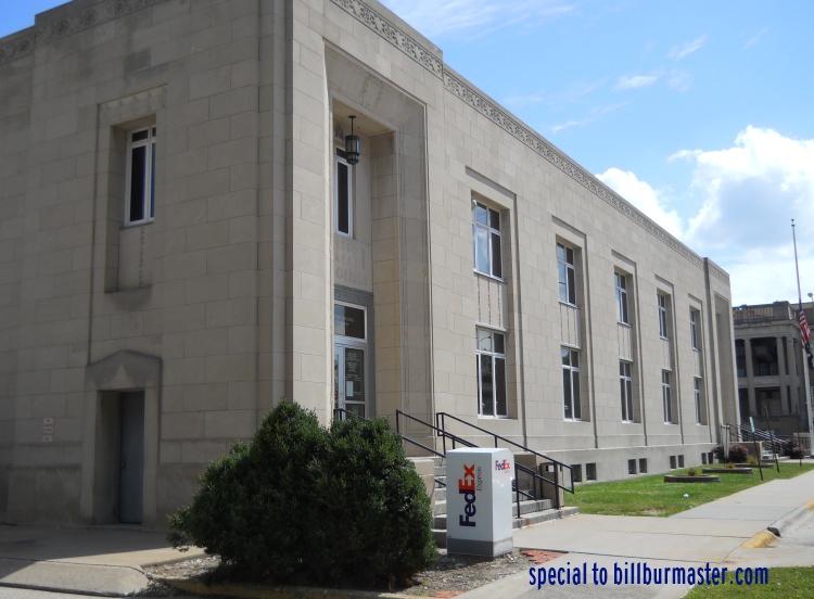 Looking at the Moline Post Office-David Bybee Building. (August, 2011)