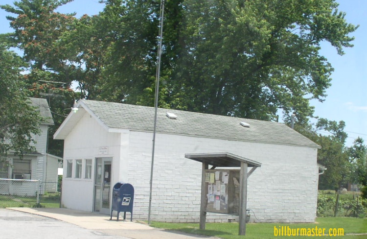 Looking at the Wayland Post Office. (June, 2010)