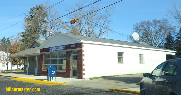 Looking at the Woodland Post Office. (November, 2024)