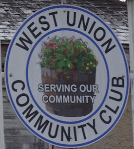 A sign on SB IL 1 at West Union, IL. (December, 2024)
