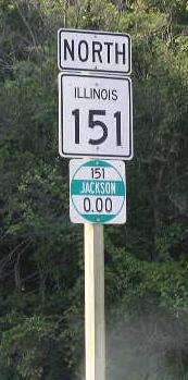 Illinois State Route 151, Jackson County