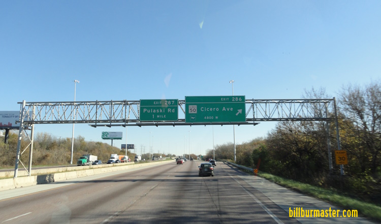 NB I-55 at IL St Rt 50.