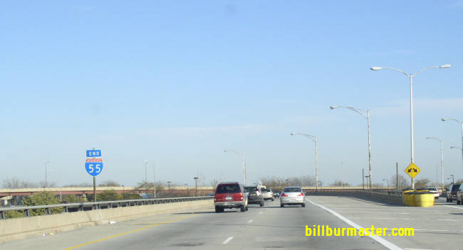 The northern end of I-55 in Chicago. (November, 2007)