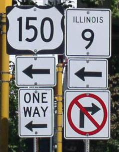 U.S. Federal Route 150; Mc Lean County, Illinois