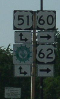 U.S. Federal Route 60; Alexander County, Illinois