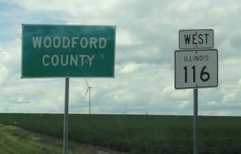 Illinois State Route 116, Woodford County