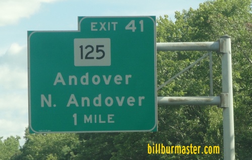 Massachusetts State Route 125, Middlesex County