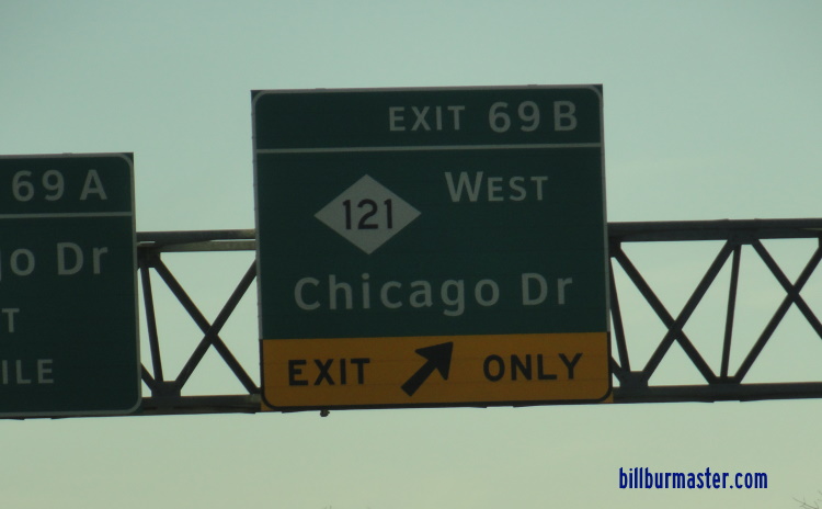 Michigan State Route 121, Kent-Ottawa Counties