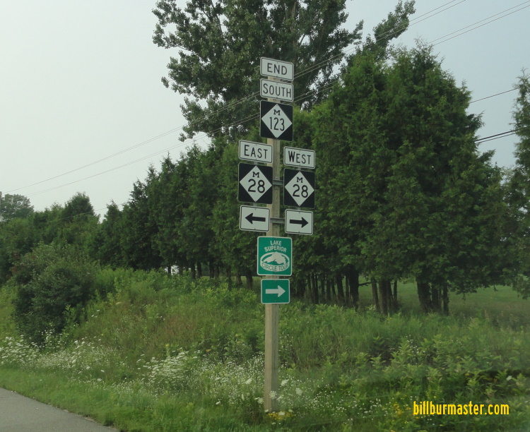 Michigan State Route 123, Luce County