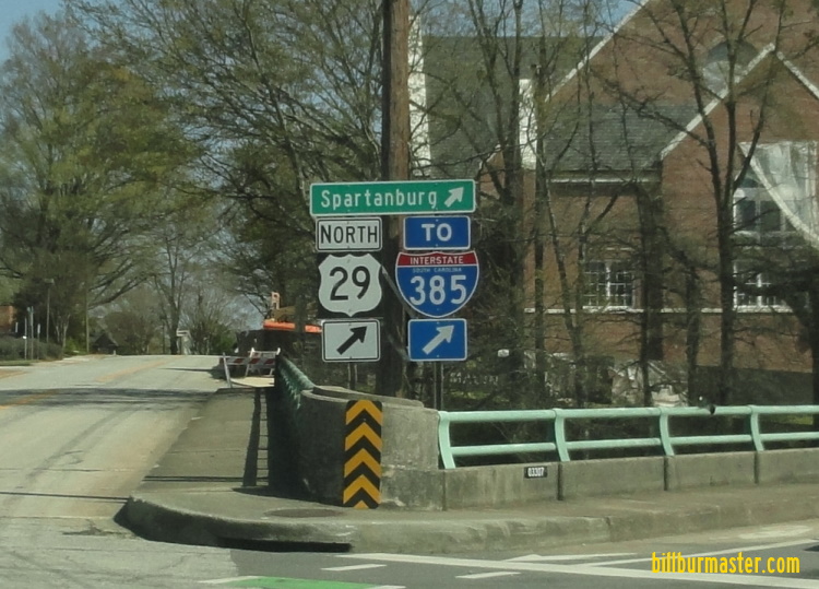 U.S. Federal Route 29; Greenville County, South Carolina