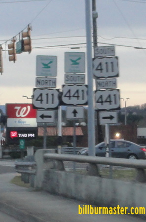 U.S. Federal Route 411; Sevier County, Tennessee