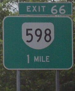 Virginia State Route 598, Bland County